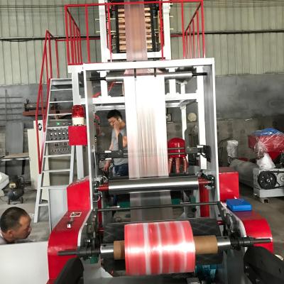 Cina ABA Three layer HDPE LDPE PLA PBAT Biodegradable Plastic Extrusion Film Blowing Machine in vendita