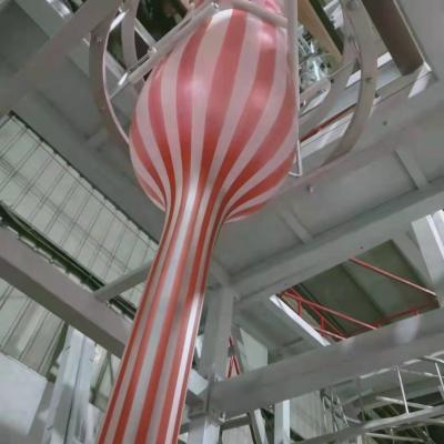 Cina ABA Three layer HDPE LDPE PLA PBAT Biodegradable Plastic Extrusion Film Blowing Machine in vendita
