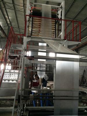 Cina 3 layer HDPE LDPE PE plastic Biodegradable blown extruder machine price in vendita