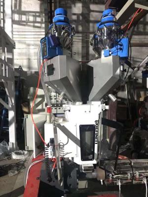 Cina Three layer ABC HDPE LDPE PE plastic Biodegradable rotary die head film blown extruder machine factory price in vendita