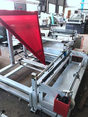 Cina Roll-to Roll Plastic film triangle folding and rewinding machine for PE HDPE LDPE PP BOPP OPP in vendita