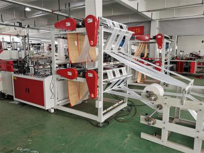 中国 Full automatic  High quality Hot sealing 6 lines cold cutting shopping bag garbage  bag making machine 販売のため