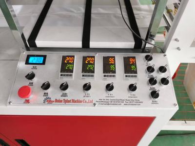 中国 Full automatic  High quality Hot sealing 6 lines cold cutting shopping bag garbage  bag making machine 販売のため