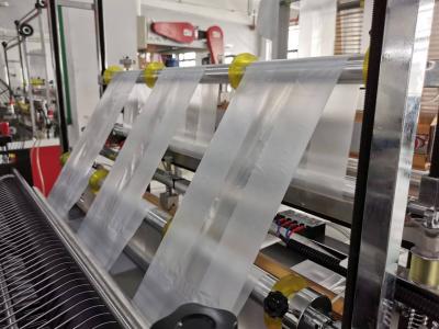 中国 Full automatic  High quality Hot sealing 6 lines cold cutting shopping bag garbage  bag making machine 販売のため