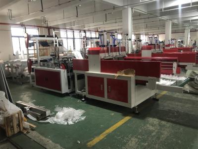 Cina High speed Full automatic biodegradable  plastic shopping bag garbage nylon carry bag making machine price in vendita