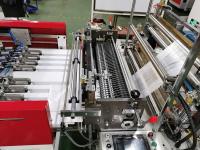 China Fully automatic  2 line t-shirt bag making machine for sale