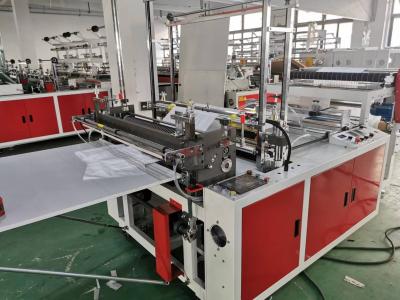 Cina High speed 4 lines biodegradable plastic shopping bag cold cutting making machine automatic in vendita