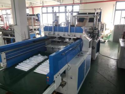 Cina Full Automatic High Speed four line Plastic Shopping Bag Making Machine nylon garbage bag machine plant price in vendita