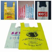 China Plastic Bag Making Machine Automatic Shopping Bag Hot Cutting Two Lines for sale