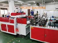 China Plastic Bag Making Machine Automatic Shopping Bag Hot Cutting Two Lines for sale