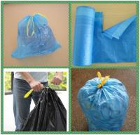 China Computer control HDPE plastic cornstarch biodegradable drawstring rope tie garbage bag making machine for sale