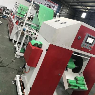Cina Computer control HDPE plastic cornstarch biodegradable drawstring rope tie garbage bag making machine in vendita