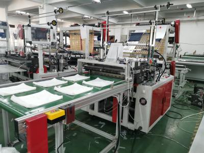 Cina High speed biodegradable plastic garbage shopping bag cutter machine price in vendita