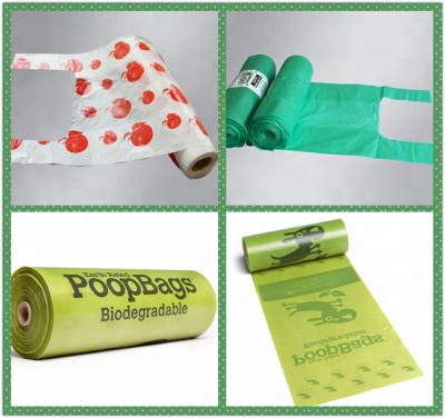 Cina Biodegradable Bio  Polythene Plastic Garbage Bag Making Machine Plastic Bag  Machine Price in vendita