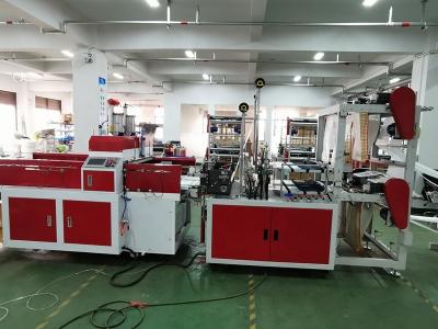 China Carry Shopping Bag Maker Machine Four Line Fully Automatic Bottom Sealing for sale
