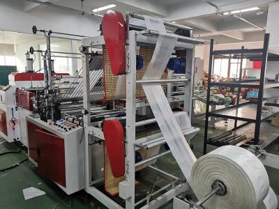 China Carry Shopping Bag Maker Machine Four Line Fully Automatic Bottom Sealing for sale