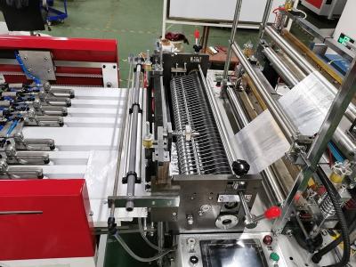 Cina Full automatic four lines high speed sealing and cutting  bag making machine shopping bag machine price in vendita