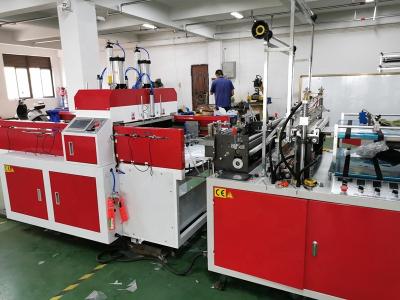 Cina Full automatic four lines high speed sealing and cutting  bag making machine shopping bag machine price in vendita