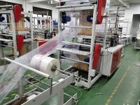 China Automatic double layers 4 line cold cutting T-shirt bag making machine for sale