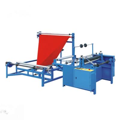Cina PP/PE/OPP/BOPP plastic film triangle folding rewinding  side sealing machine in vendita
