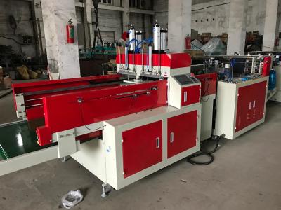 Cina Two lines hot cutting Plastic bag making machine Price shopping bag machine in vendita