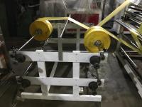 China Automatic Plastic nylon poly carry tshirt &flat bag cutting machine for sale