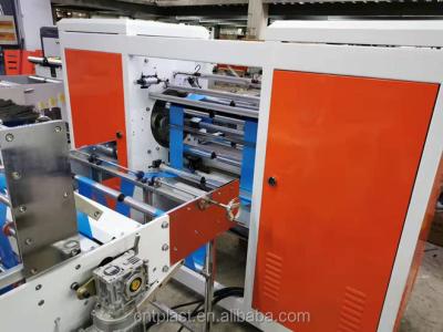 Cina High Speed Full Automatic biodegradable garbage trash plastic roll bag making machine price in vendita