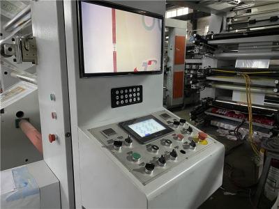 China Automatic High speed 4 color Flexo Printing Machine Stack Style PLC system printer Paper plastic Film en venta
