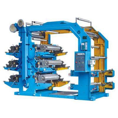 Китай High speed paper label plastic film  PE bag Non woven bag six Color Flexographic printing machine  nice design продается