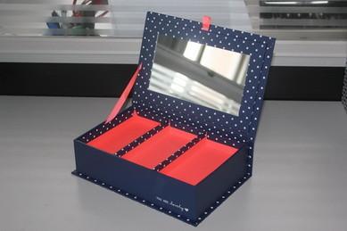 China Custom high quality travel carry cosmetic case with mirror and multiply cell design for sale