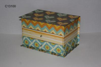 China 3 Layout storage Jewerly box with mirror design can made any pattern based  on your design for sale