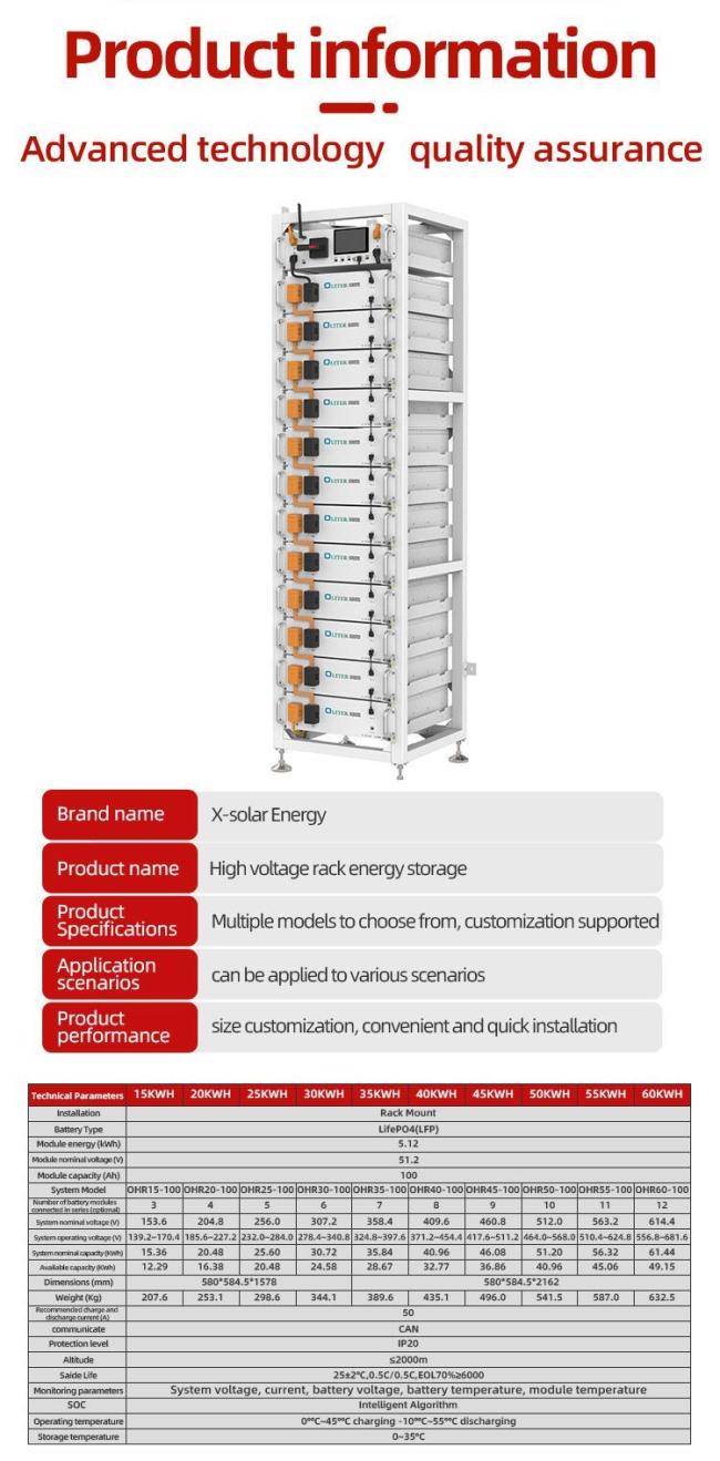 Lithium Solar System Battery Power Bank Supply for 30kwh/100kwh High Pressure Rack Type Inverter Energy Storage