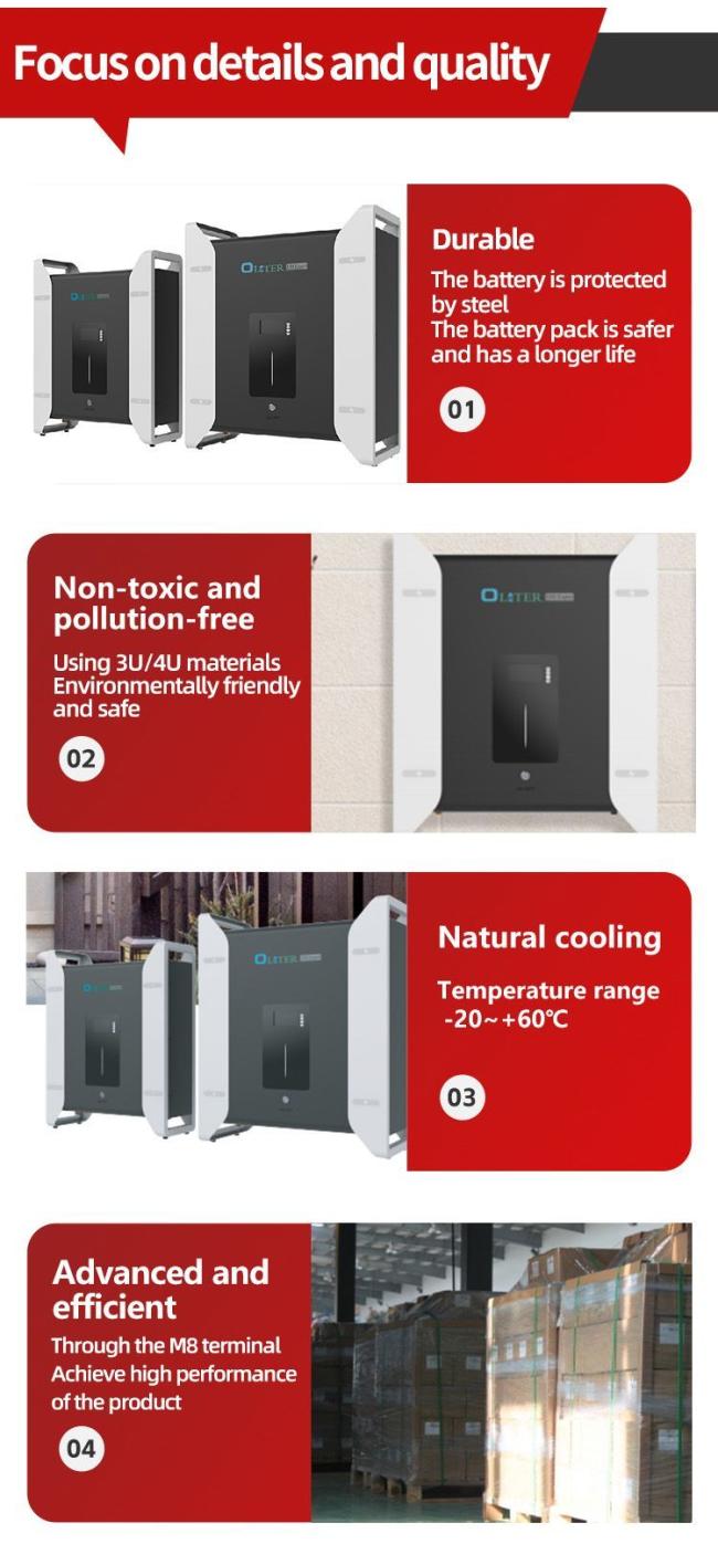 Lithium Solar System Battery Power Supply for Portable Telecom Low Pressure Wall-Mounted Black Energy Storage System