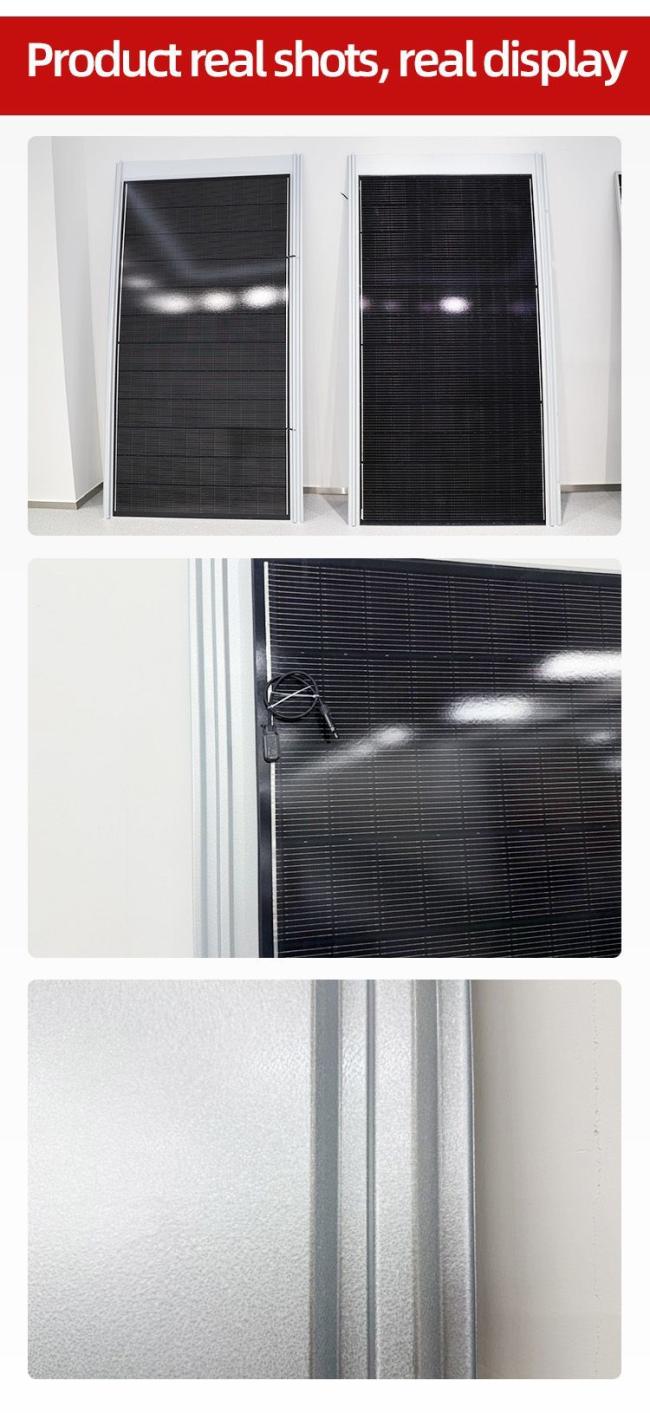 Factory Roof Generator Electric Power 520W Solar Module Steel Palte