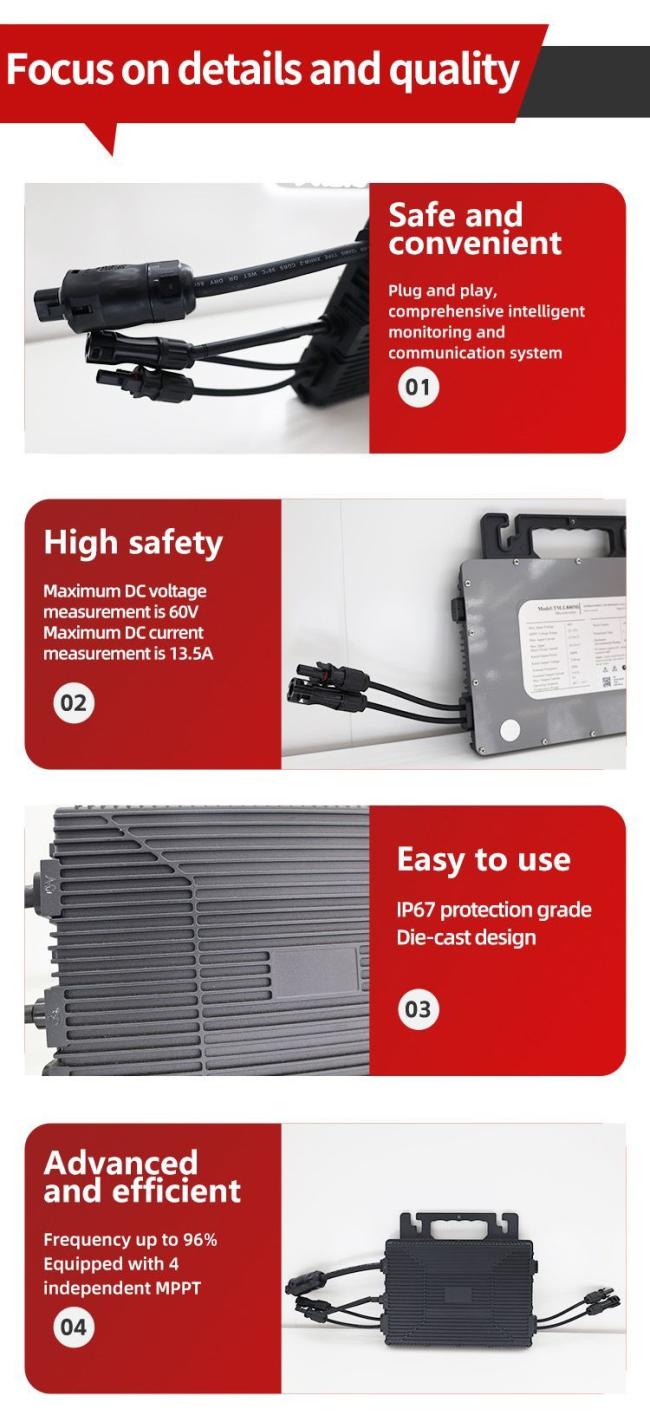 Small Size MPPT 2kw Solar Inverter for BIPV Modules Application