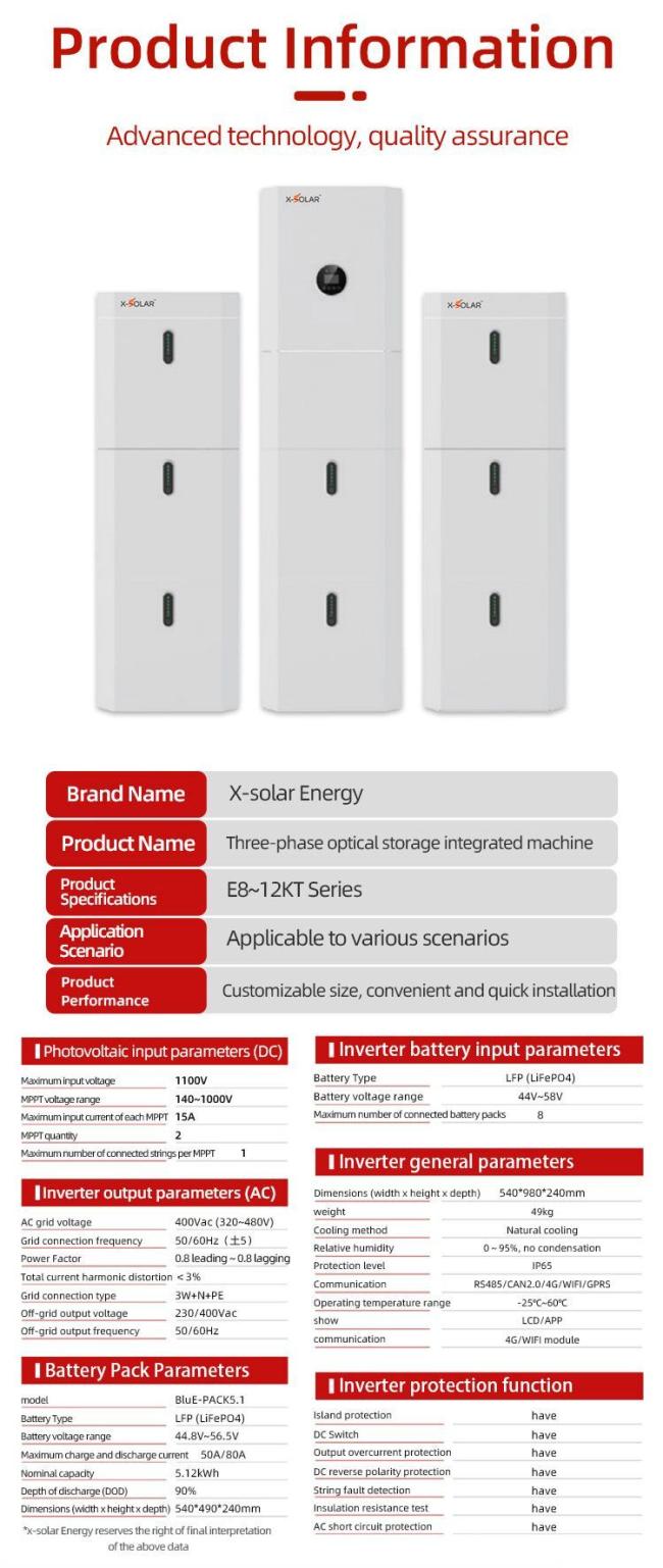 3 Phase Inverter and Energy Storage Combined Cabinet