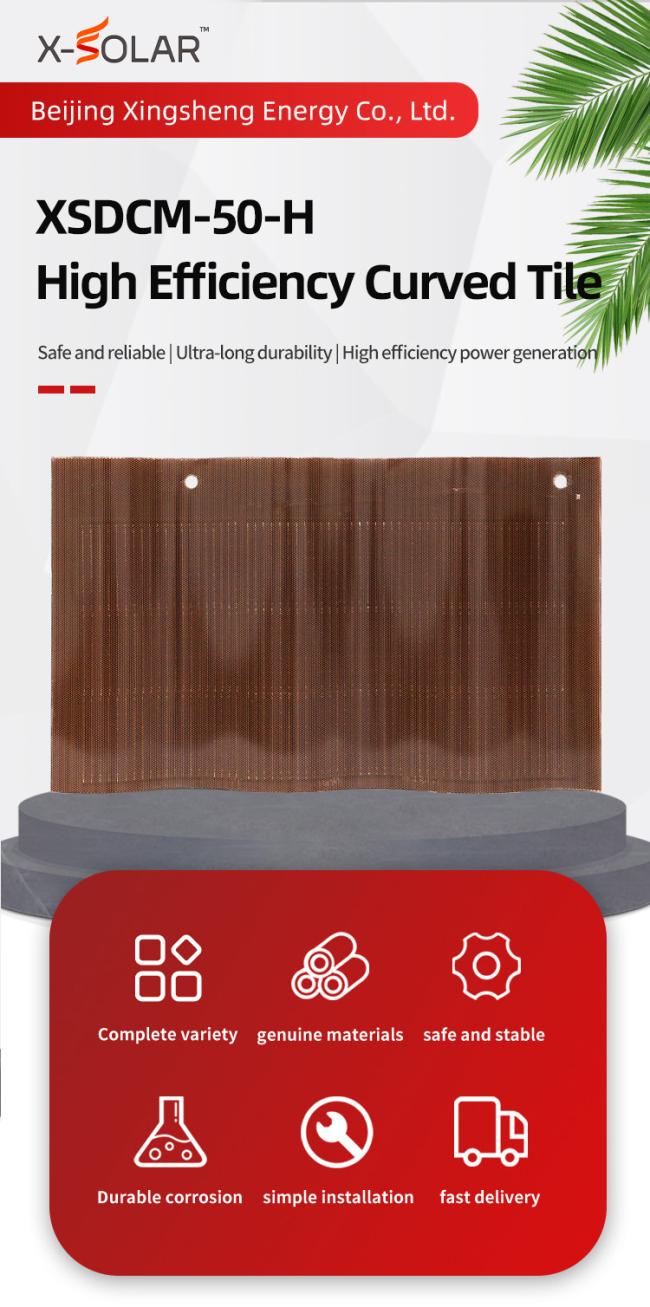Innovative Curved Photovoltaic Module Tiles for Aesthetic Solar Solutions
