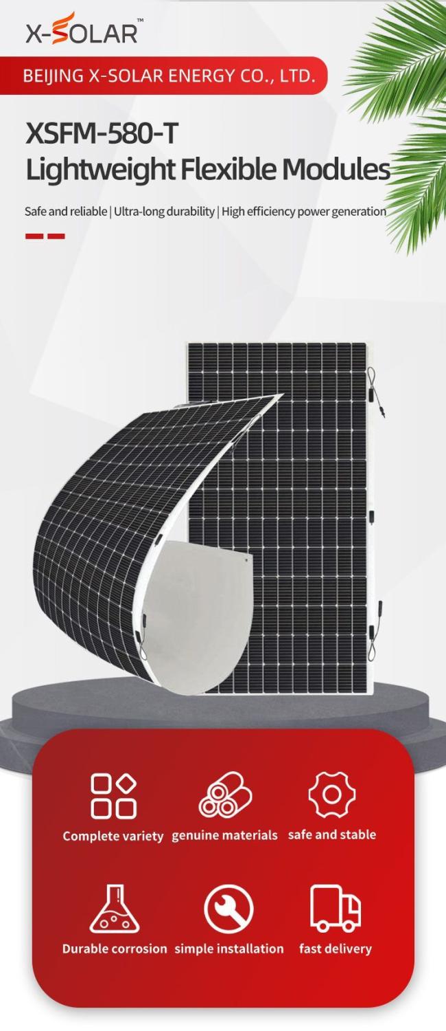 Fast Delivery 560W Flexible Solar Panel CE IEC ISO Certificate Exported Package