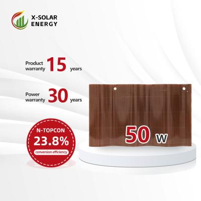 China BIPV Solar Panel Flexible Modules Designed for Curved and Corrugated Tile Roofs Easy Peel Stick and Plug Installation for sale