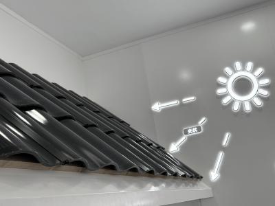 中国 BIPV モジュール カーブド ソーラー 屋根タイル ソーラー パネル 屋根タイル 販売のため