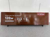 China Orange 120W Double Glass Flat Solar Tile Modules with TOPCon Cells 1630×440×29mm IP68 Rated for sale