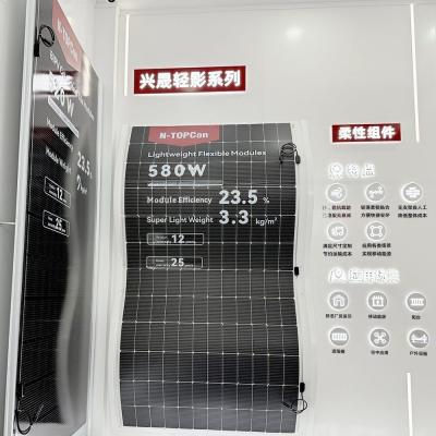 Chine Max. courant de fusible 25A portable flexible 580W Inverteur hybride solaire souple pour mur de rideau Module BIPV panneau photovoltaïque à vendre