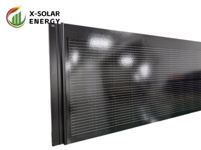 China Kortcircuitspanningstemperatuurcoëfficiënt 0,04% 120W Zwarte platte tegel BIPV zonnepanelen voor het opwekken van elektriciteit op het dak Te koop