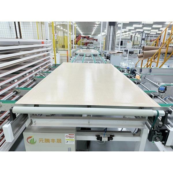 Quality One Step Install Roll Flute Paper Thermal Film Sheet Hot Press Dry Solar Module Production Line One Lamination Machine for sale