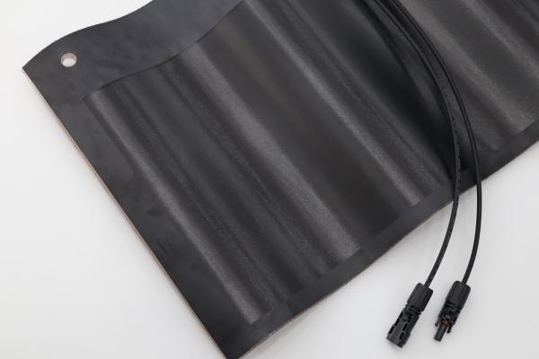 Quality Waterproof Curved Solar Roof Tiles 50 Watt BIPV Home Solar Roof Tiles for sale