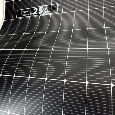 중국 투명한 580W 소프트 태양 하이브리드 인버터 지붕 재료 BIPV 모듈 단회로 전압 온도 계수 0.04% 판매용