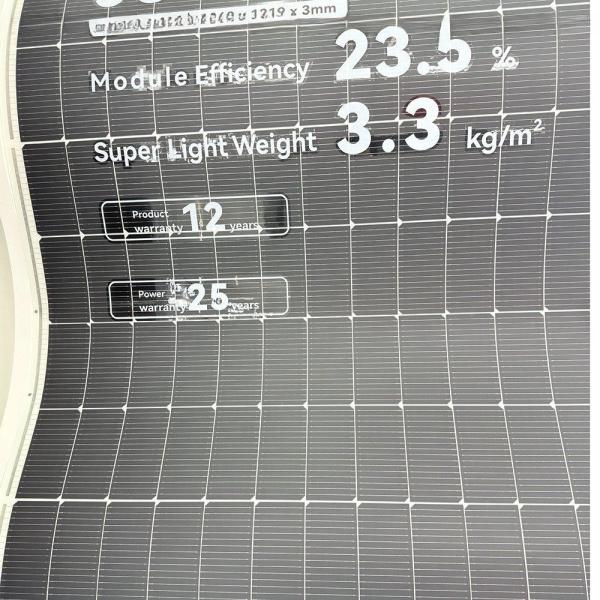 Quality Portable Flexible PV Panels 580W Soft Solar BIPV Module Photovoltaic Energy for sale