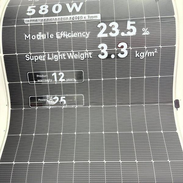 Quality Portable Flexible PV Panels 580W Soft Solar BIPV Module Photovoltaic Energy for sale