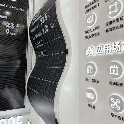 Chine Dispositif d'ombrage solaire 580W Inverseur hybride solaire souple Module BIPV Panneau photovoltaïque pour des applications flexibles et légères à vendre