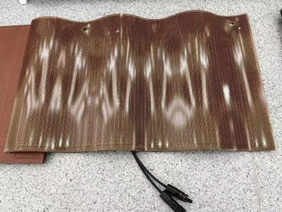China BIPV Solar Color Fencing Roof Top Tiles for Facade and Balcony Double Glass Flat Curve Short-Circuit Voltage 8.62A Te koop